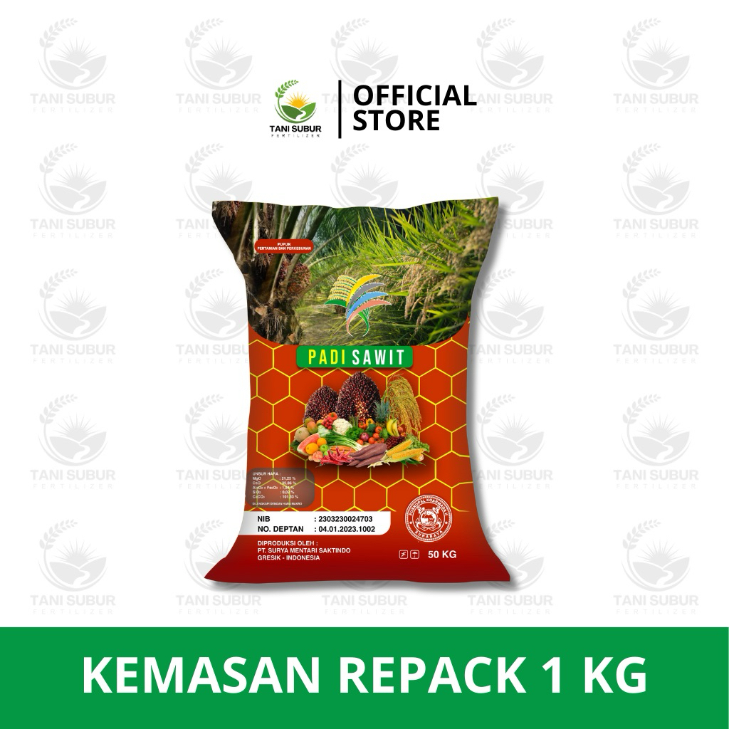 Jual PUPUK PADI SAWIT MERAH REPACK 1 KG | BUTIRAN MERAH | Shopee Indonesia