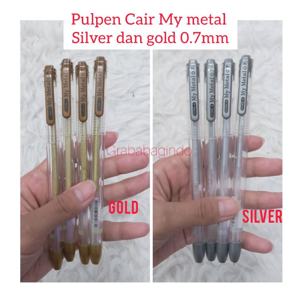 Jual PULPEN GEL MY METAL/ PULPEN GEL METALIK/ PULPEN WARNA METALIK ...