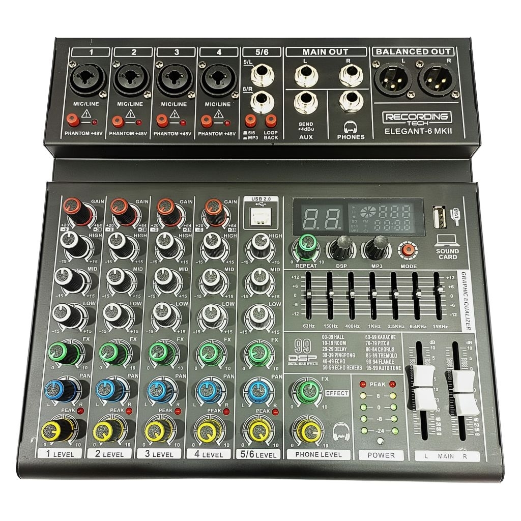 Jual Recording Tech Elegant-6 MK2 - Professional 6 Channel Mixer with ...