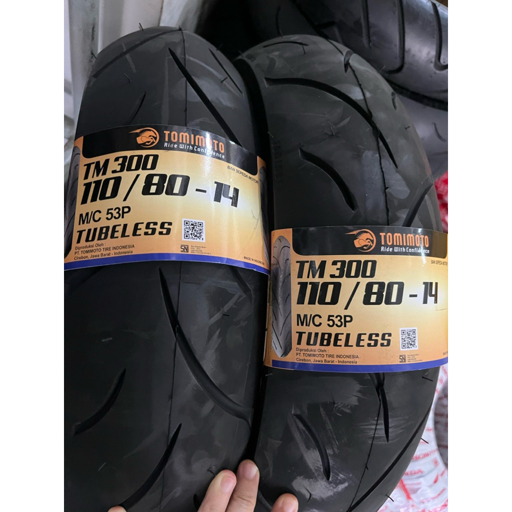 Jual Ban Luar Ring 14 TOMIMOTO 110/80-14 TM300 (Tubeless) | Shopee ...