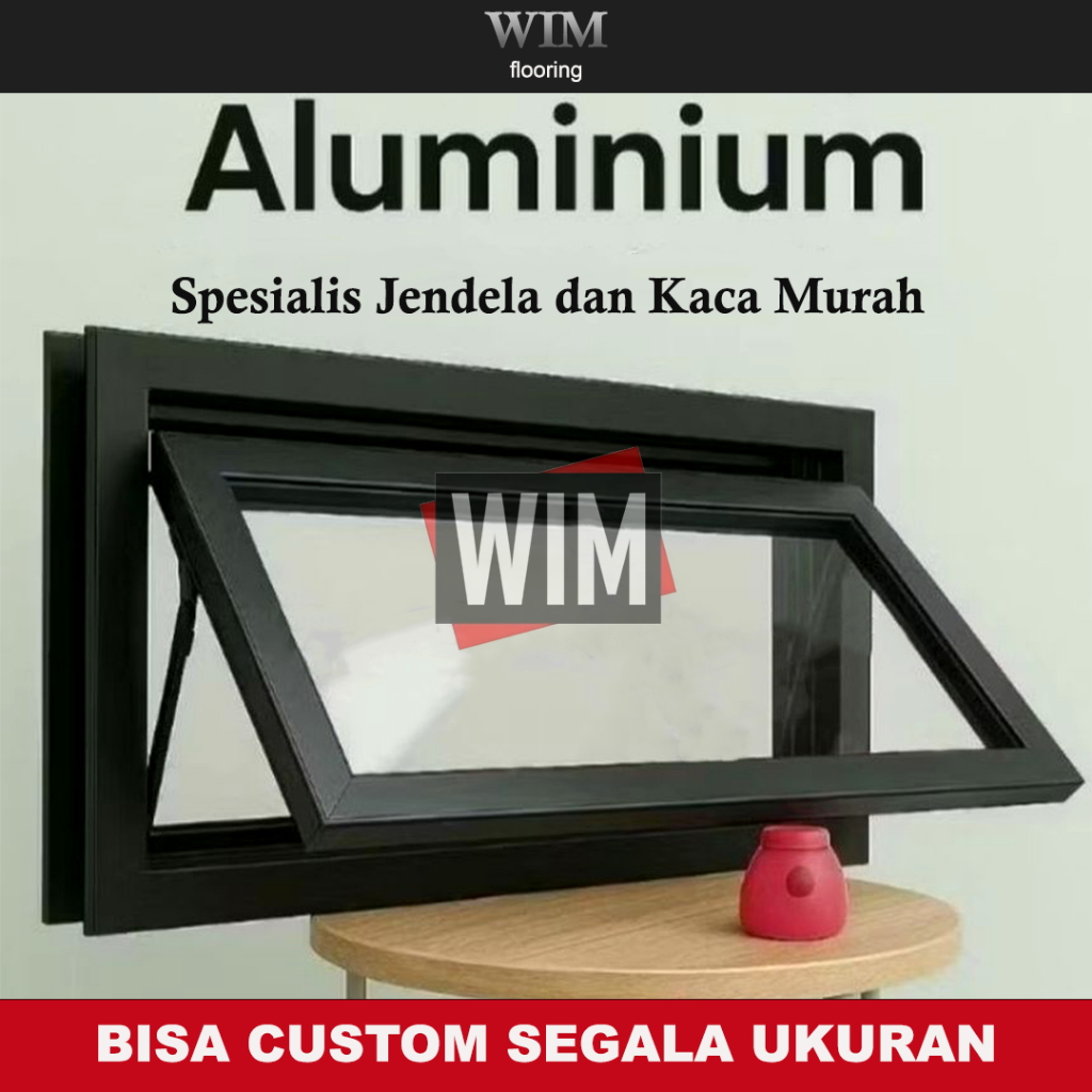 Jual Jendela Bouven bukaan jungkit Alumunium Merk Dacon/Aluxy | Shopee ...