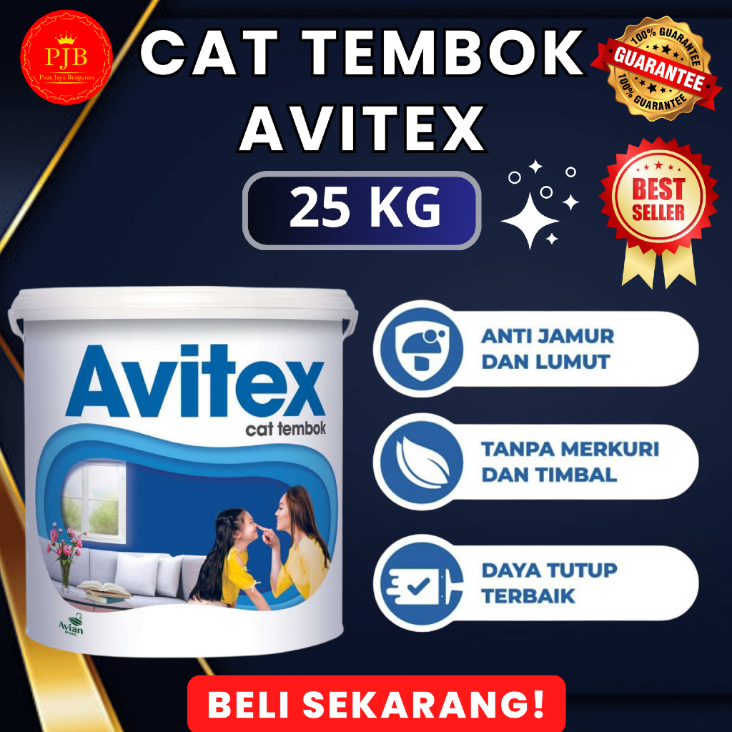 Jual AVITEX INTERIOR CAT TEMBOK KEBANGGAN ORANG HEBAT 25 KG | Shopee ...