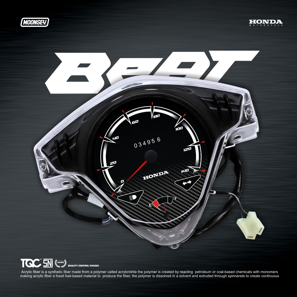Jual Papan Panel Speedometer Honda Beat Karbu ( PREMIUM CARBON ...