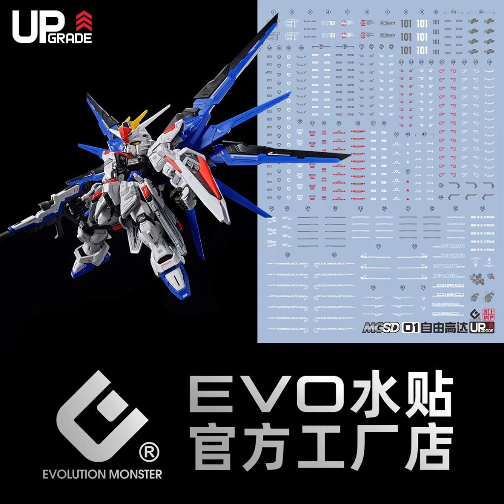 Jual MGSD FREEDOM GUNDAM WATER DECAL EVOLUTION STUDIO | Shopee Indonesia