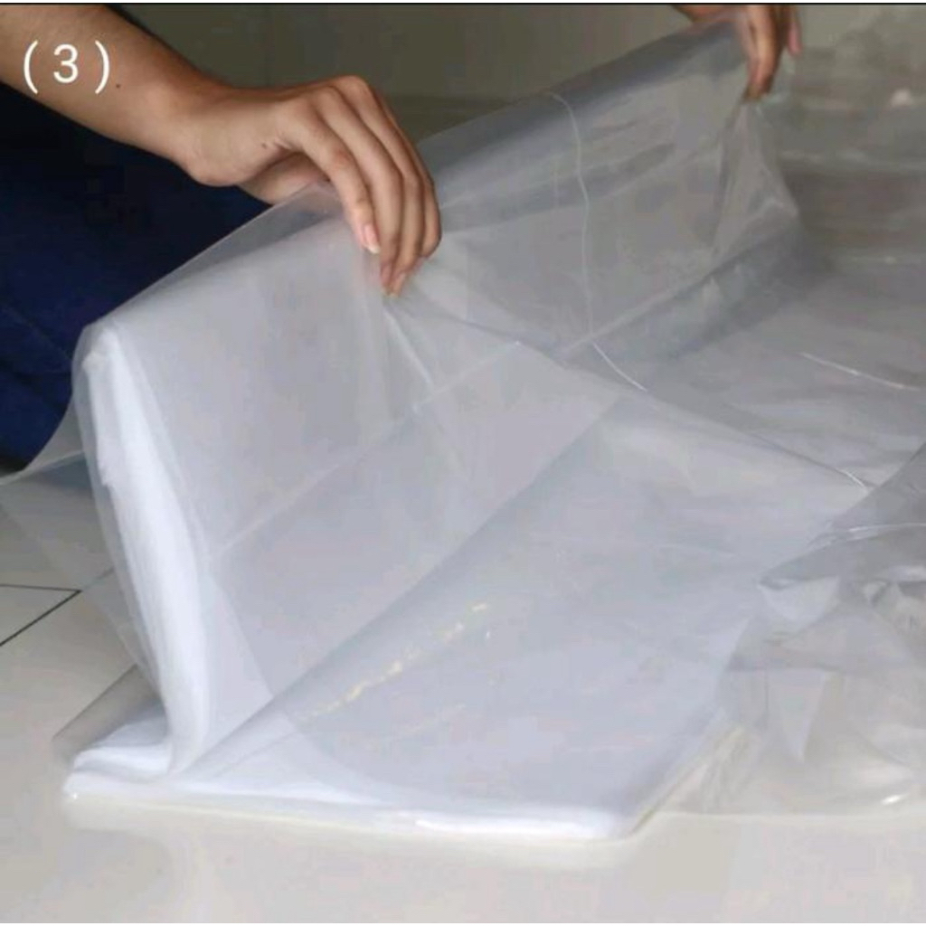 Jual PLASTIK PE/COR TEBAL 03 LEBAR 70cm DUA LAPIS PANJANG 25 METER ...