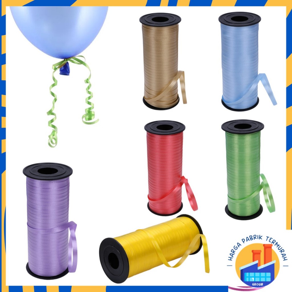 Jual HPT Pita Balon Panjang 90 Meter Pita Roll Gulung 90M Pita Warna ...