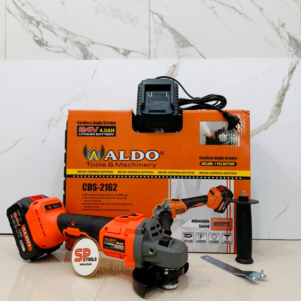 Jual MESIN GERINDA GURINDA / ANGLE GRINDER CAS BATTERY BATERAI CORDLESS ...