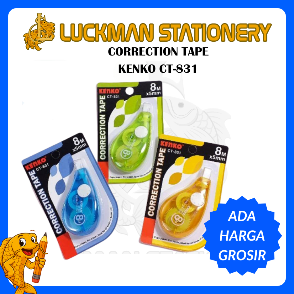 Jual LUCKMAN STATIONERY - CORRECTION TAPE KENKO CT 831 / PITA KOREKSI ...