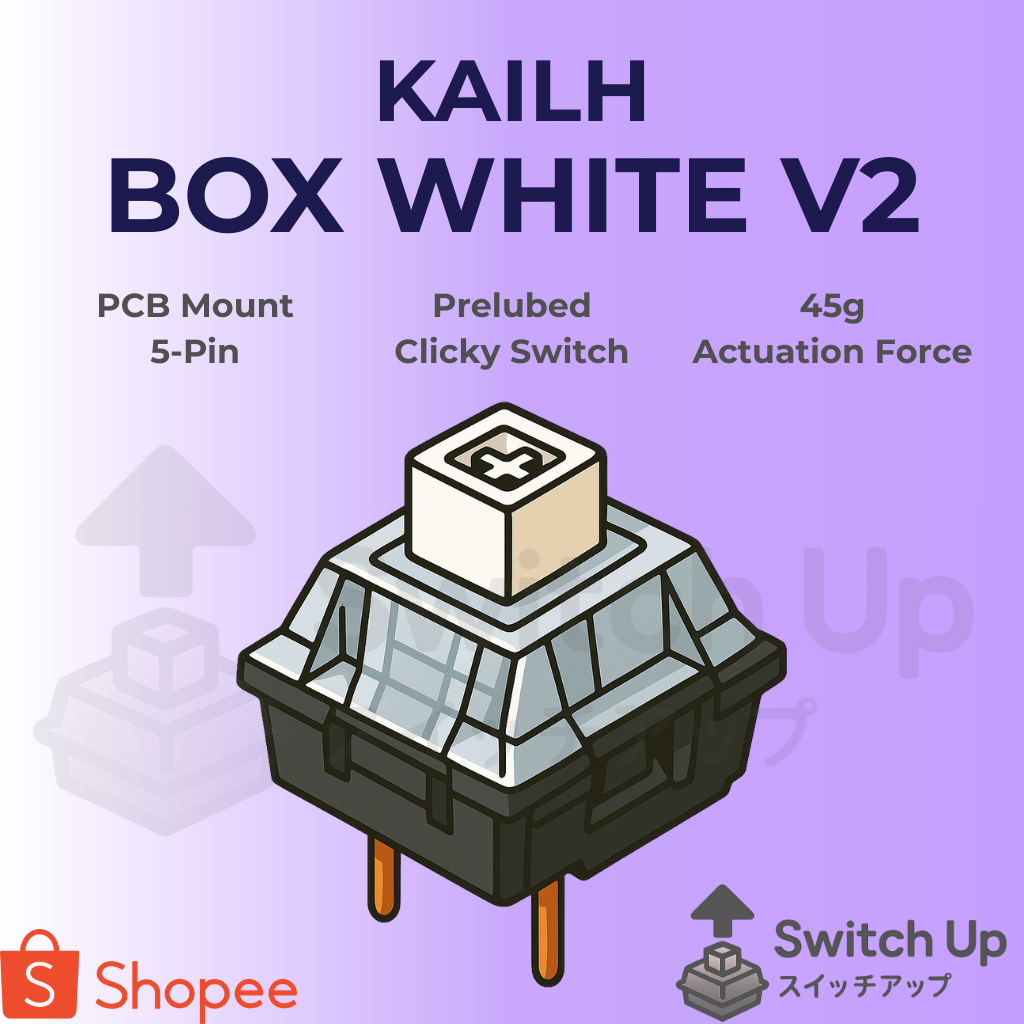 Jual KAILH BOX WHITE V2 - KEYBOARD SWITCH - 5 PIN - 45 G - CLICKY ...