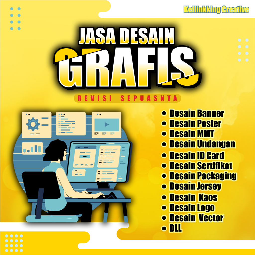 Jual JASA DESAIN GRAFIS, DESAIN LOGO, JERSEY, MMT, VECTOR, POSTER ...