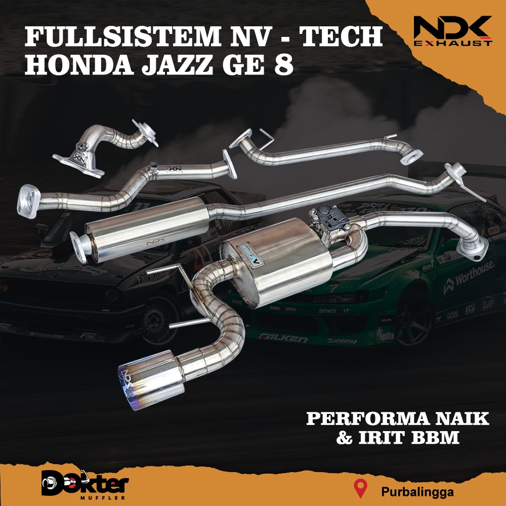 Jual KNALPOT RACING MOBIL FULLSISTEM VALVETRONIC HONDA JAZZ GE8 SUARA ...