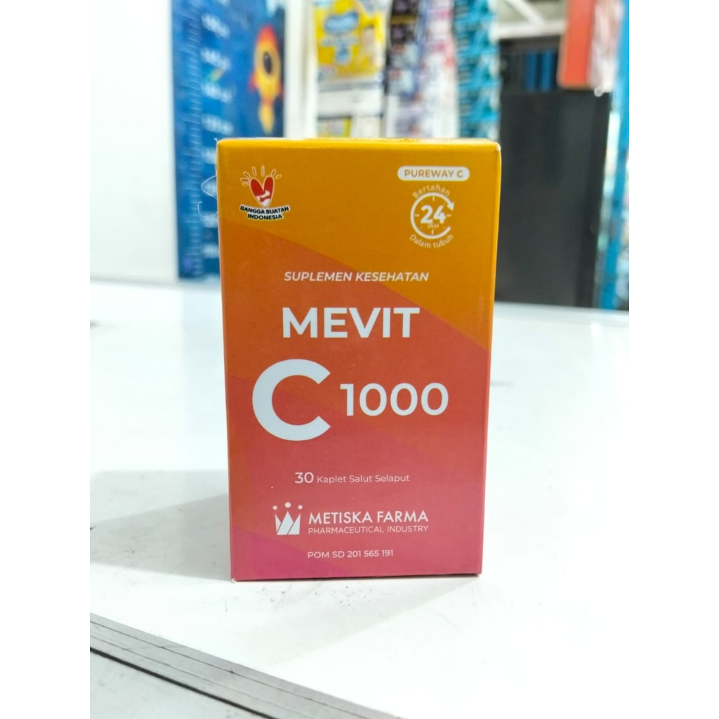 Jual Mevit C 1000 mg Botol isi 30 Tablet | Shopee Indonesia
