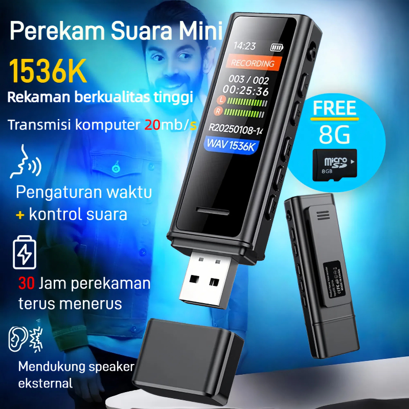 Jual 2025 New USB Flash Drive Perekam Suara Voice Recorder Sound ...