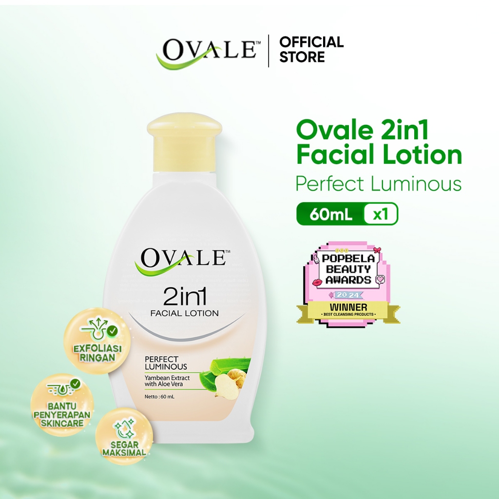 Jual Ovale 2in1 Facial Lotion Perfect Luminous 100ml | Facial Toner ...