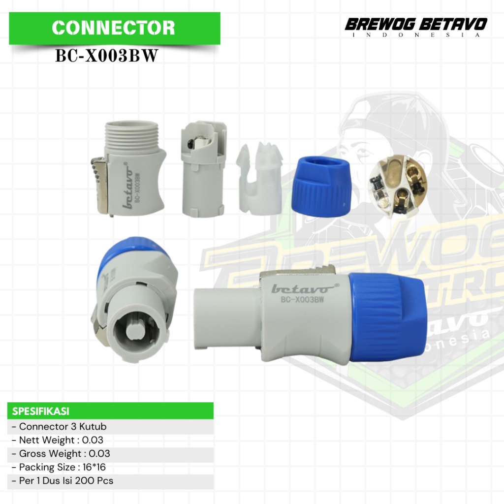 Jual CONNECTOR BETAVO BC X003 BW | Shopee Indonesia