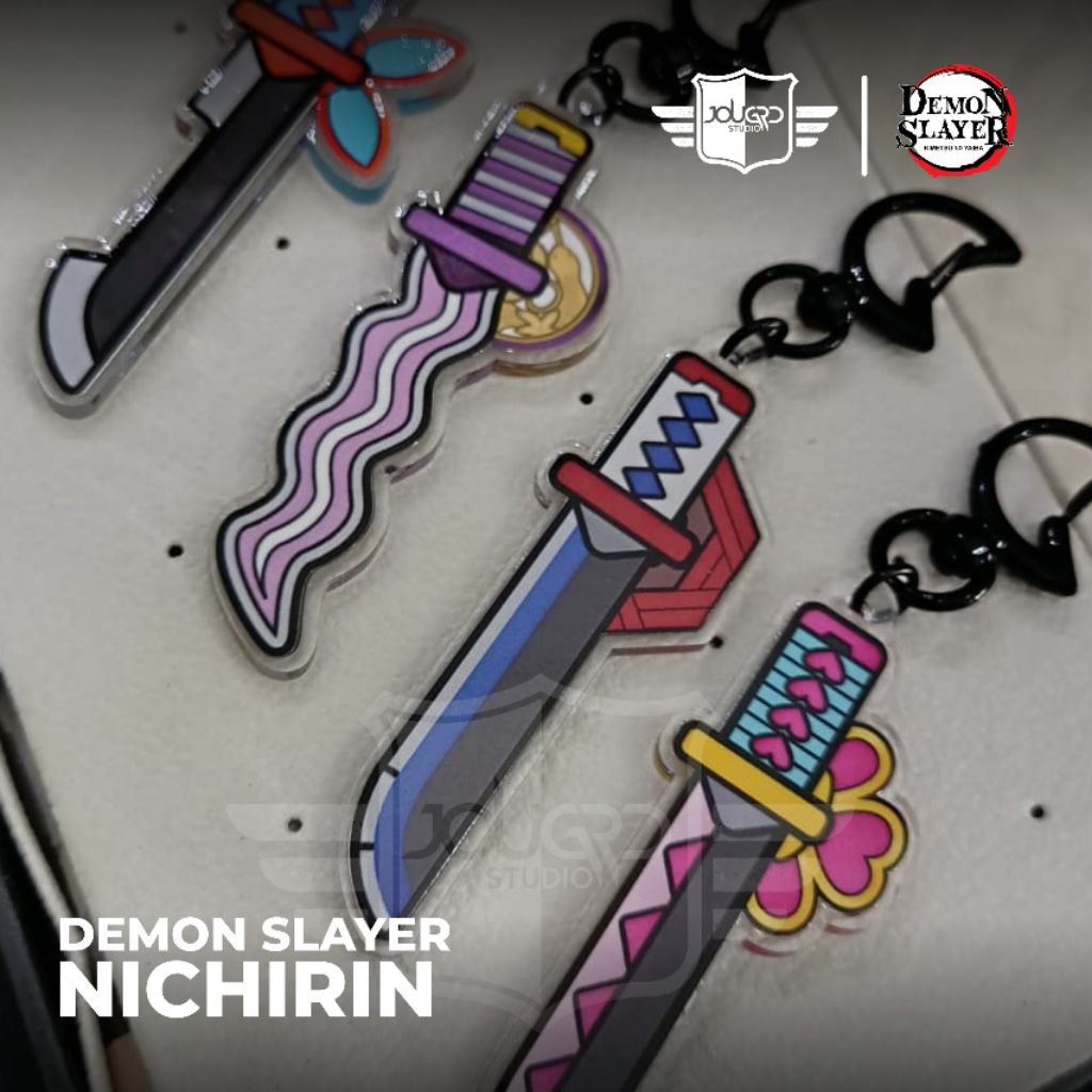 Jual DEMON SLAYER NICHIRIN SWORD KEYCHAIN | Shopee Indonesia