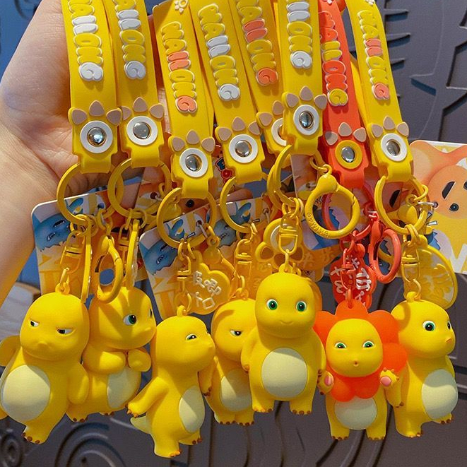 Jual HG103 GANTUNGAN KUNCI NAILONG / KEYCHAIN GANCI DINO WARNA KUNING ...