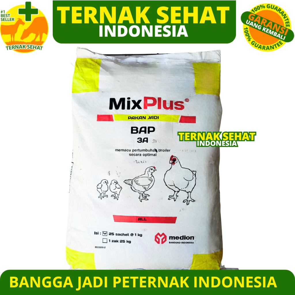 Jual MIX PLUS BAP 3A 25 KG (1 SAK) - Mix plus bro (BAP) Premix Pemacu ...