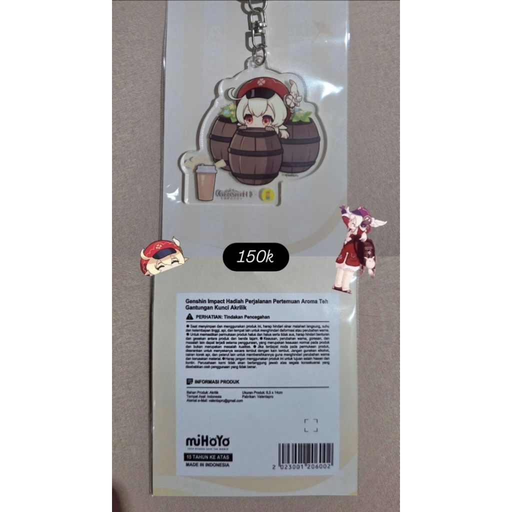 Jual Klee Keychain | Merchandise Official | Genshin Impact | Collab w ...