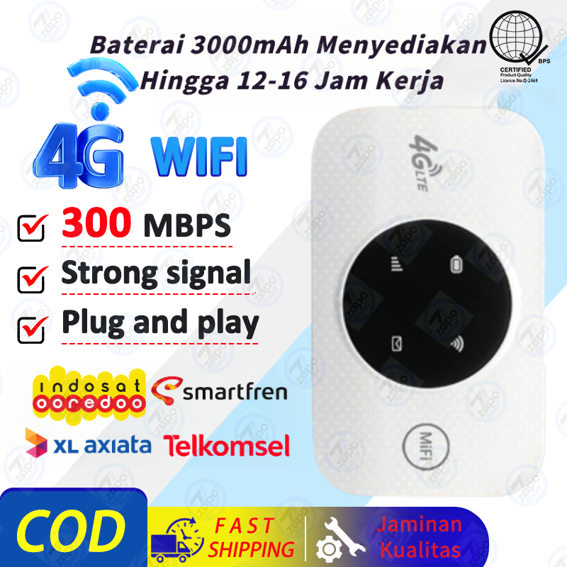 Jual [3000mAH large battery] modem wifi 5g unlock all operator 300mbps ...