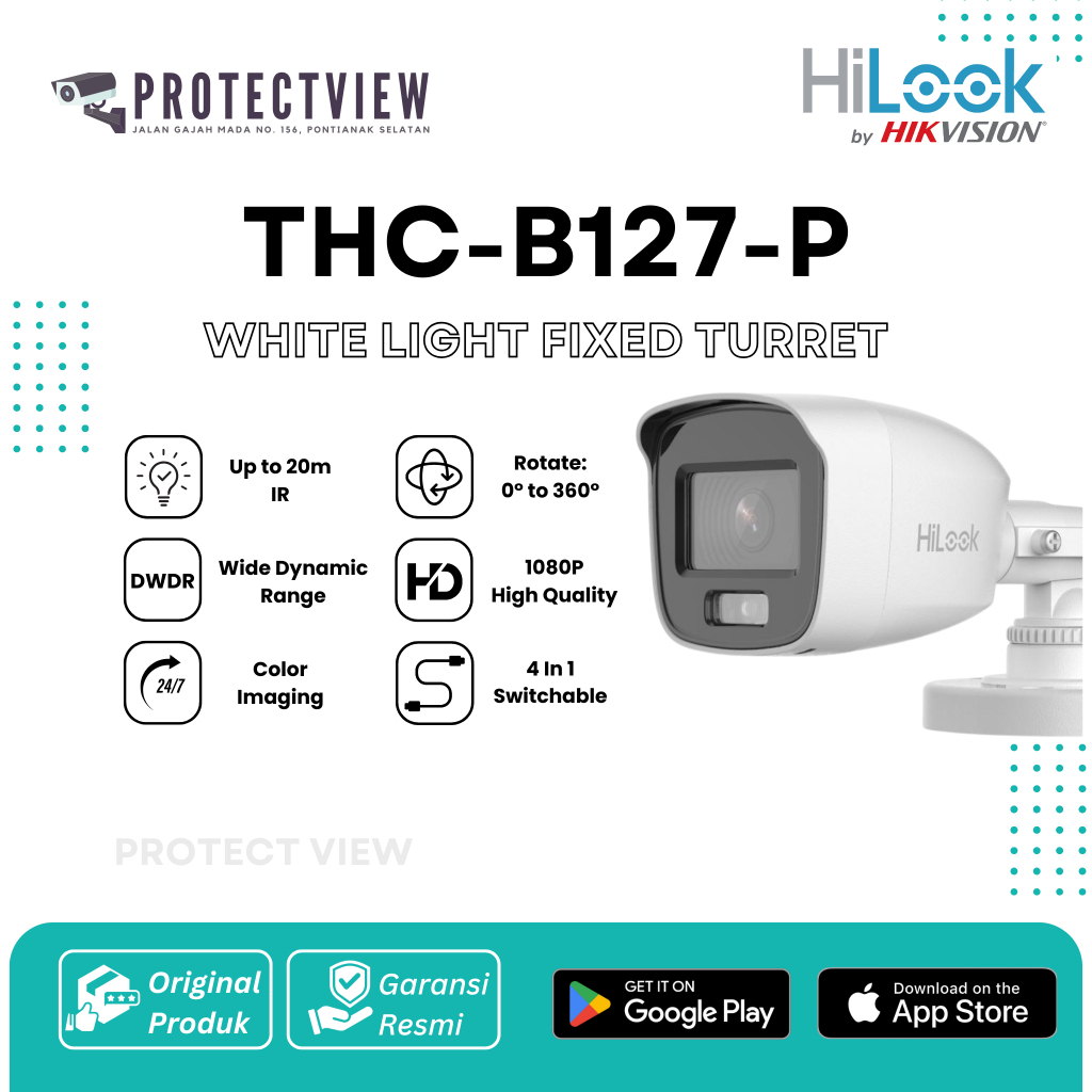 Jual Hilook THC-B127-P 2MP Camera Outdoor Colorvu Fixed Mini Bullet ...