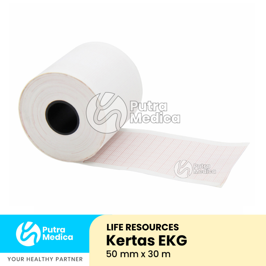 Jual Life Resources Kertas EKG ECG Roll 50mm x 30m / Elektrokardiografi ...