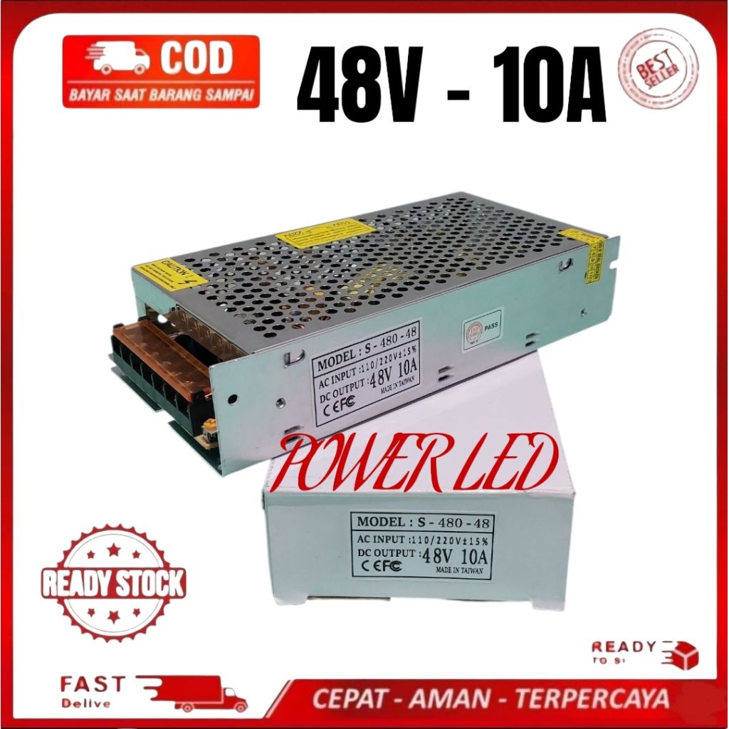 Jual Switching Power Supply PSU 48V 10A High Quality, 48 Volt 10 Ampere ...