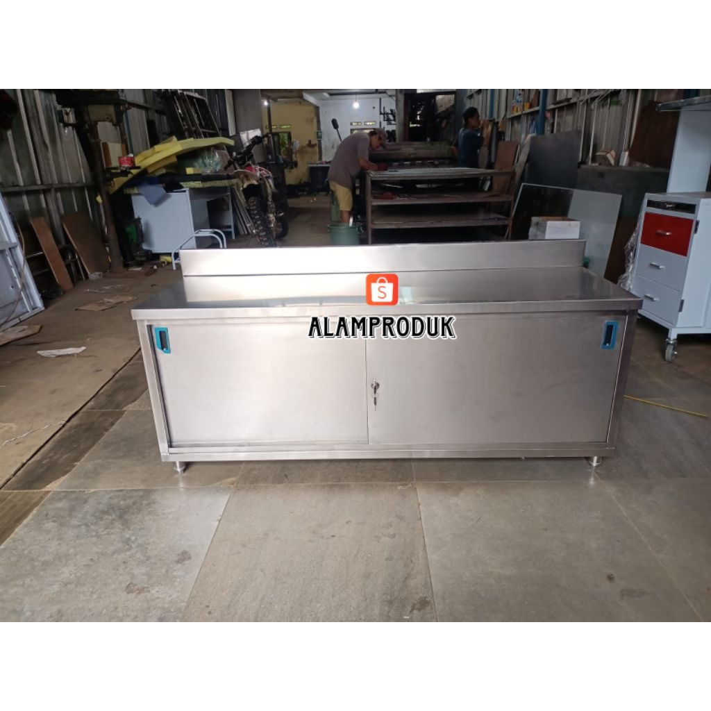 Jual Meja cabinet stainless / meja stainless cabinet / meja restoran ...