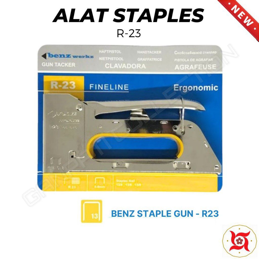 Jual Staples Stapler Gun Alat Staples Tembak Hekter Manual - BENZ WERKZ ...
