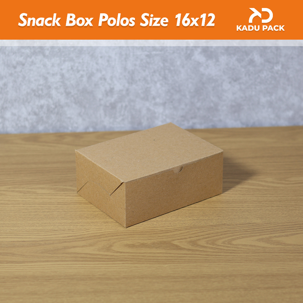 Jual Isi 50 Pcs Snack Box 12x16 | Dus Kue | Polos | 300 GSM | Size L ...