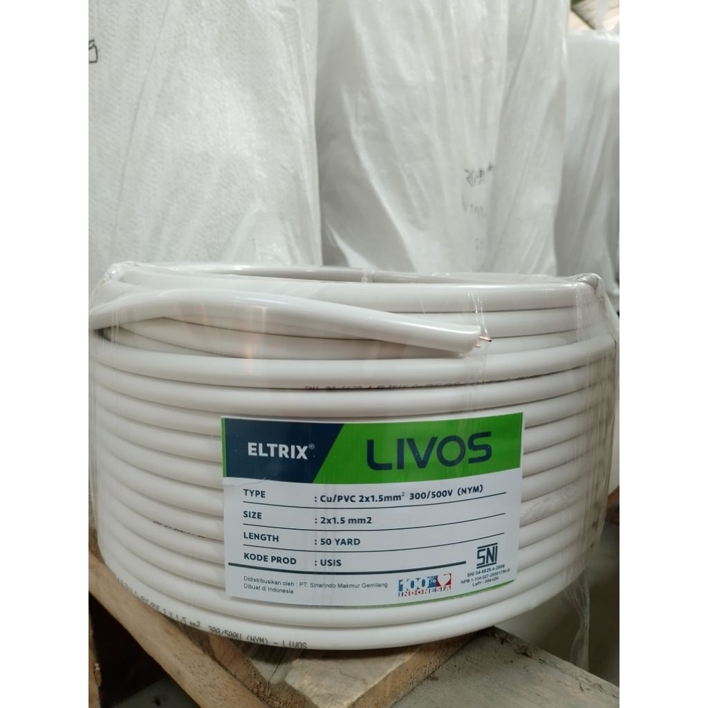 Jual KABEL NYM 3X2.5 ELTRIX LIVOS | Shopee Indonesia