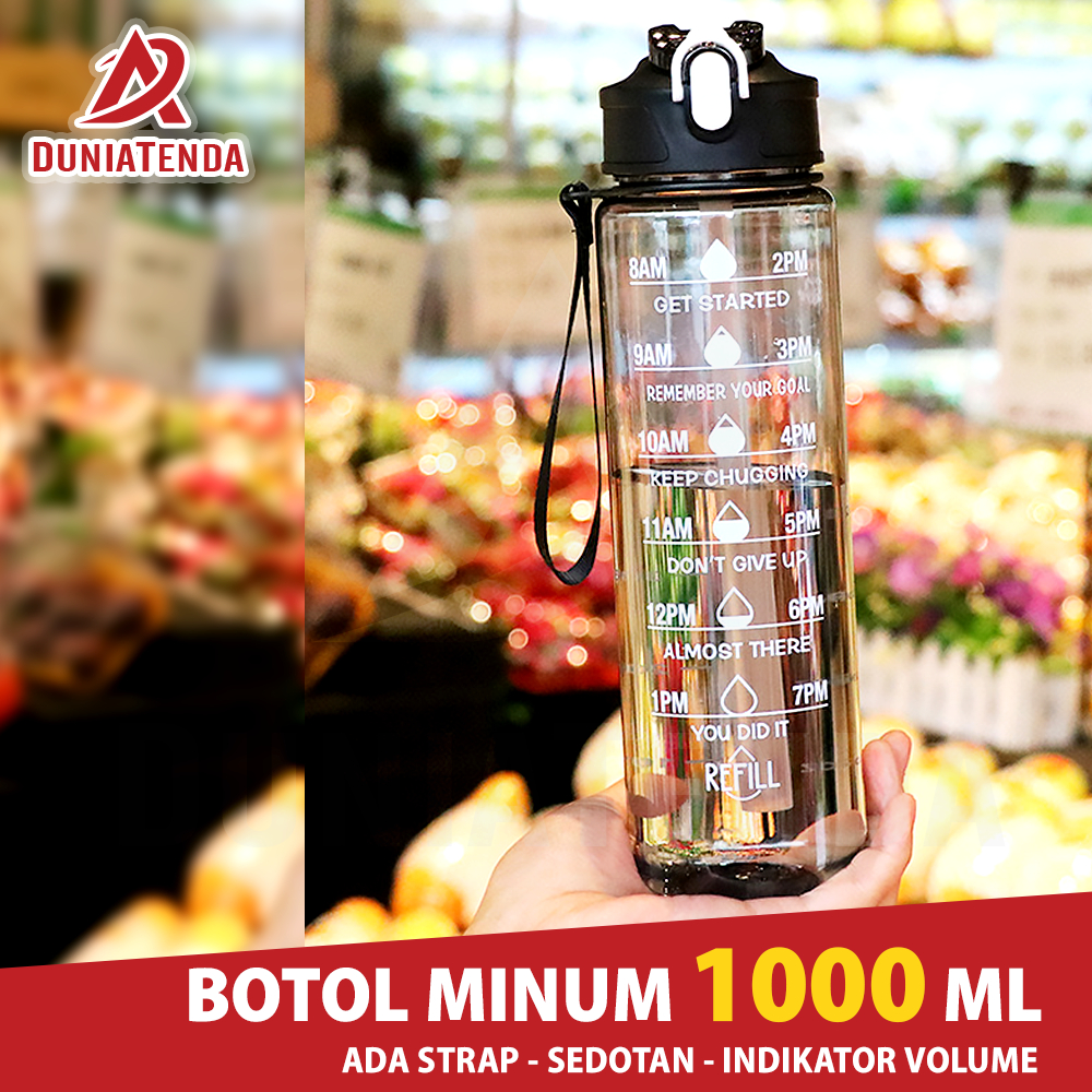 Jual DT Botol Tumbler Air Minum Plastik Bening Anti Bocor Dengan ...