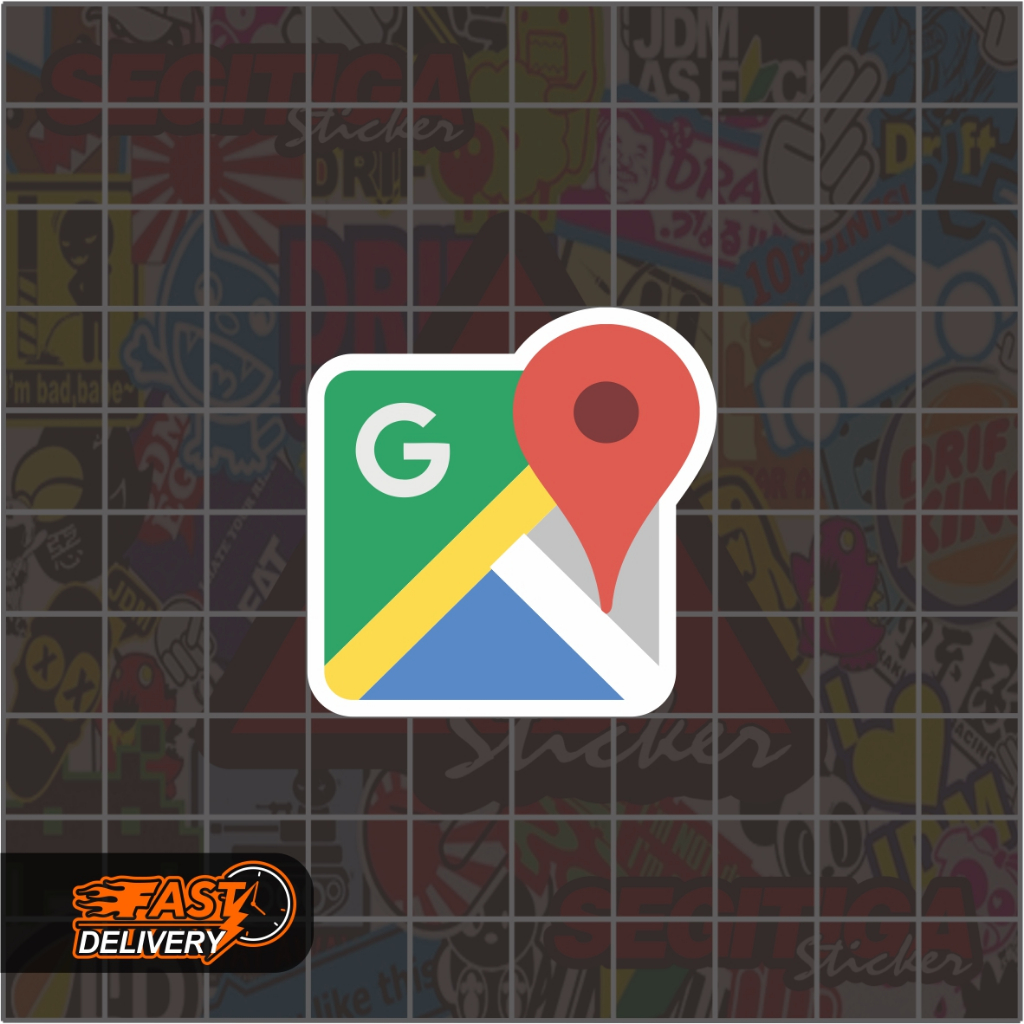 Jual Sticker Logo Maps Ukuran 4 x 4 Cm | Shopee Indonesia