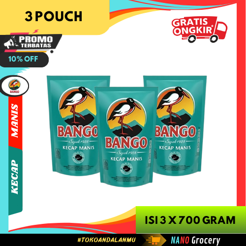 Jual Bango Kecap Manis Refill 3 Pouch Isi 700 Gram | Shopee Indonesia