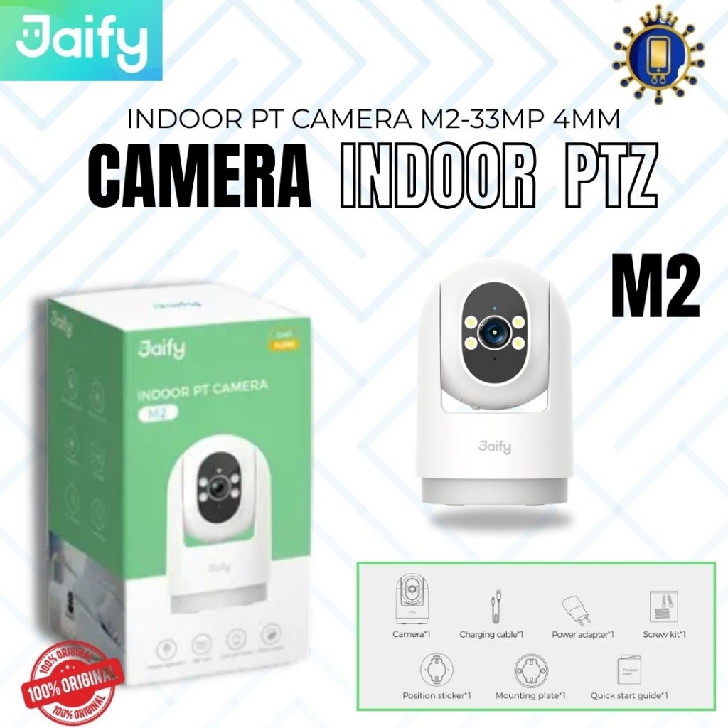 Jual JAIFY M2 INDOOR PT CAMERA//Kamera CCTV Dual Light Mode 335° View ...