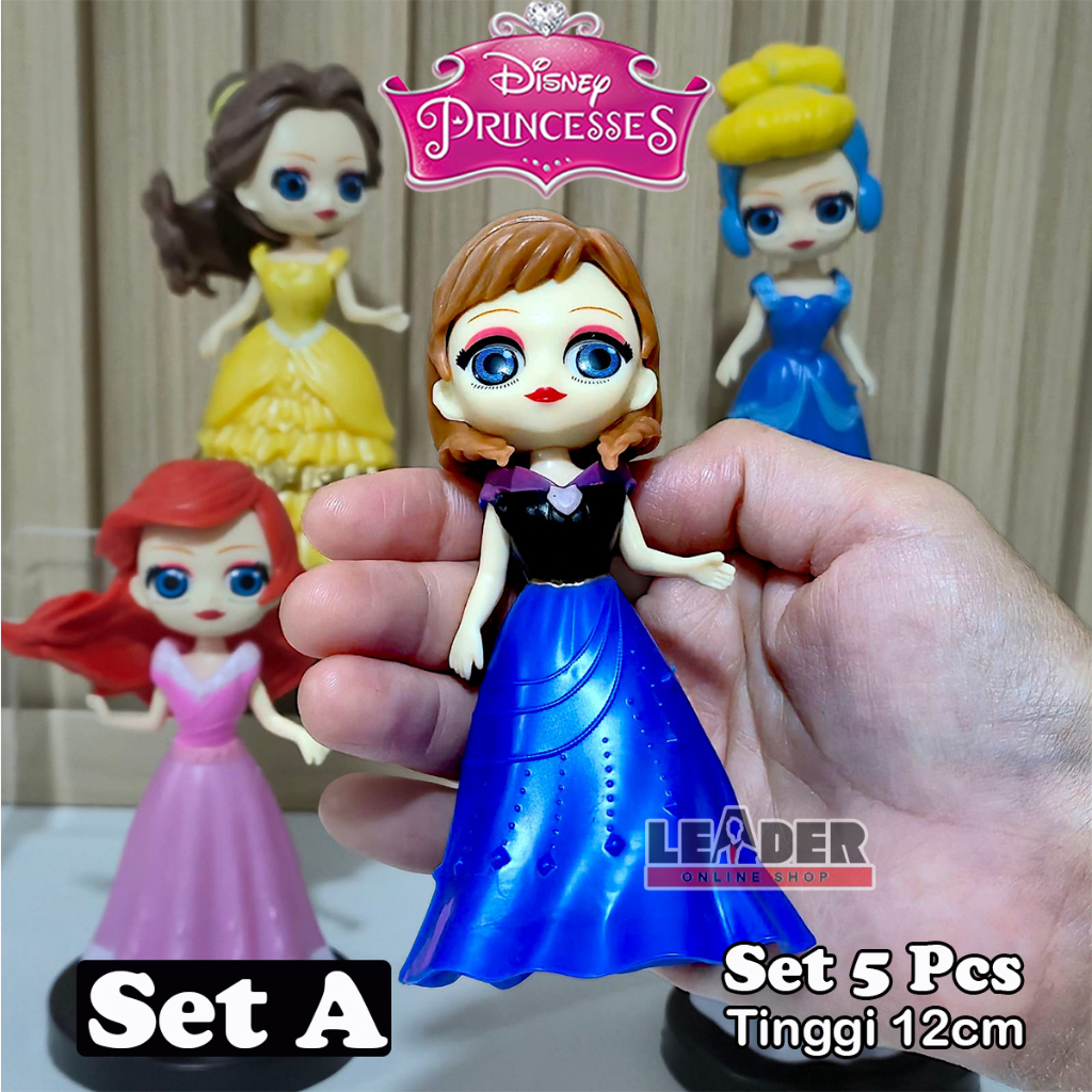 Jual PRINCESS DISNEY SET 5 Pcs 12cm DRESS KLIP-ON MAINAN PAJANGAN ...