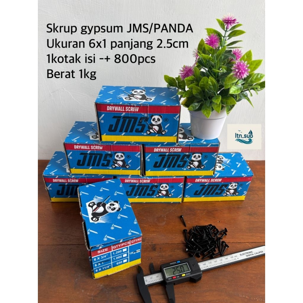 Jual Sekrup Gipsum Gypsum Skrup Gypsum JMS Ukuran 6x1 – Isi ±780pcs ...