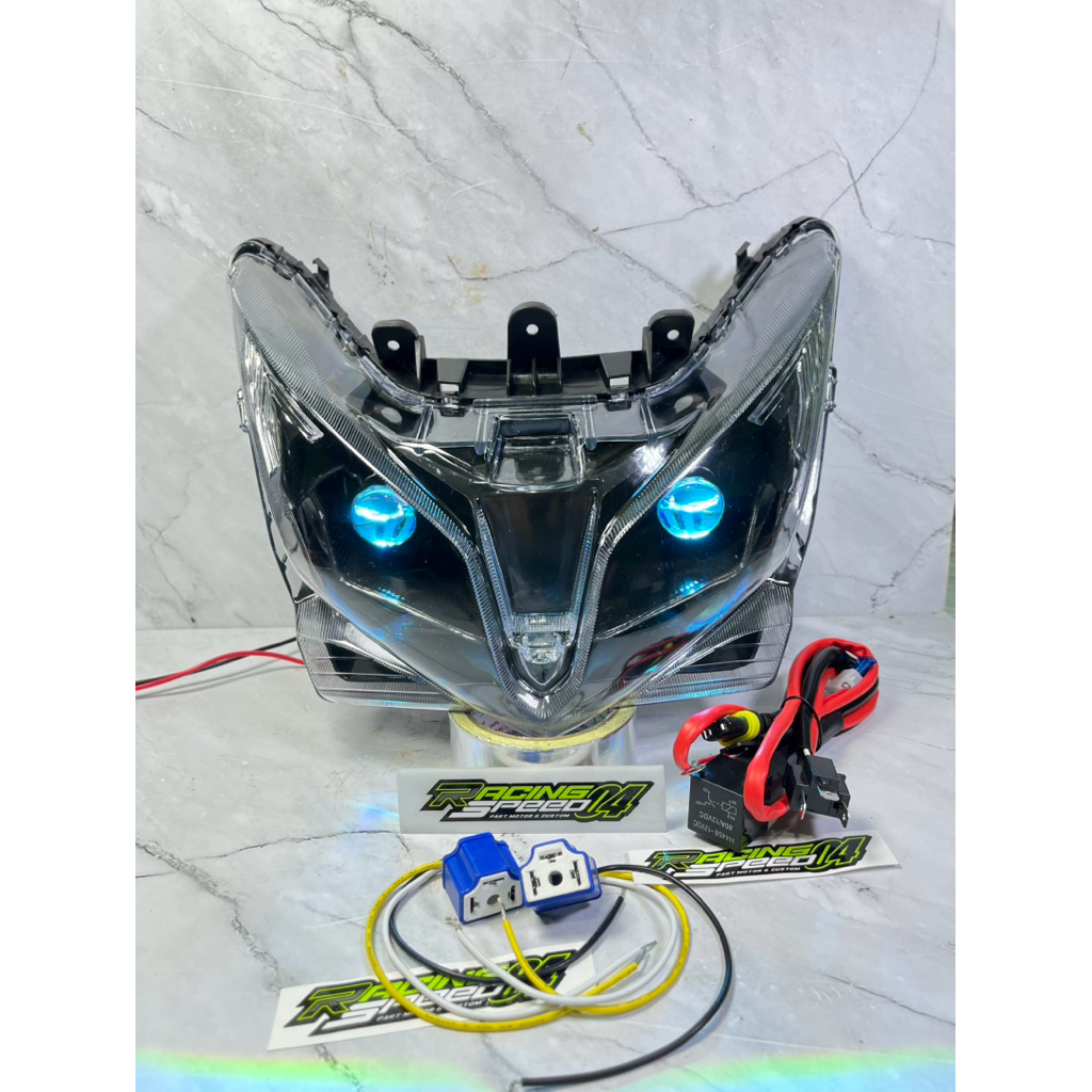Jual Reflektor Lampu Depan Biled H4 + Socket Vario Techno 125 Kzr 2012 2013 2014 2015 ...