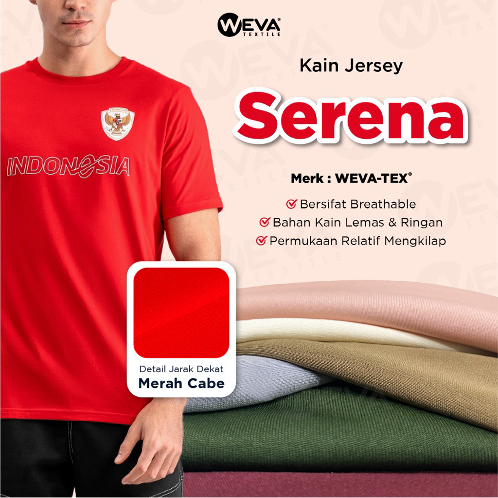 Jual SERAFIT Bahan Kain Jersey Dryfit Serena - Kain Drifit Weva Textile ...