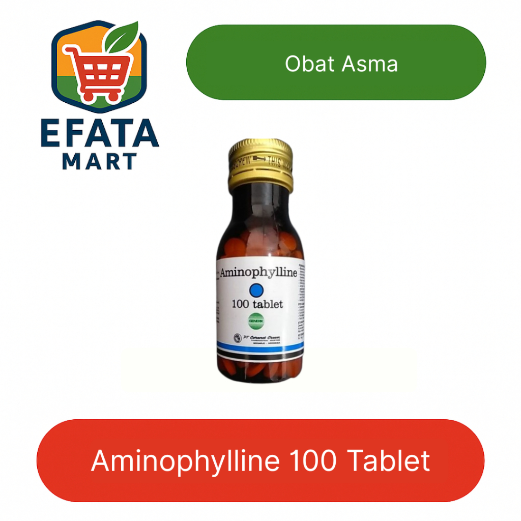 Jual Aminophylline Coronet Botol 200 mg Isi 100 Tablet | Untuk Obat ...