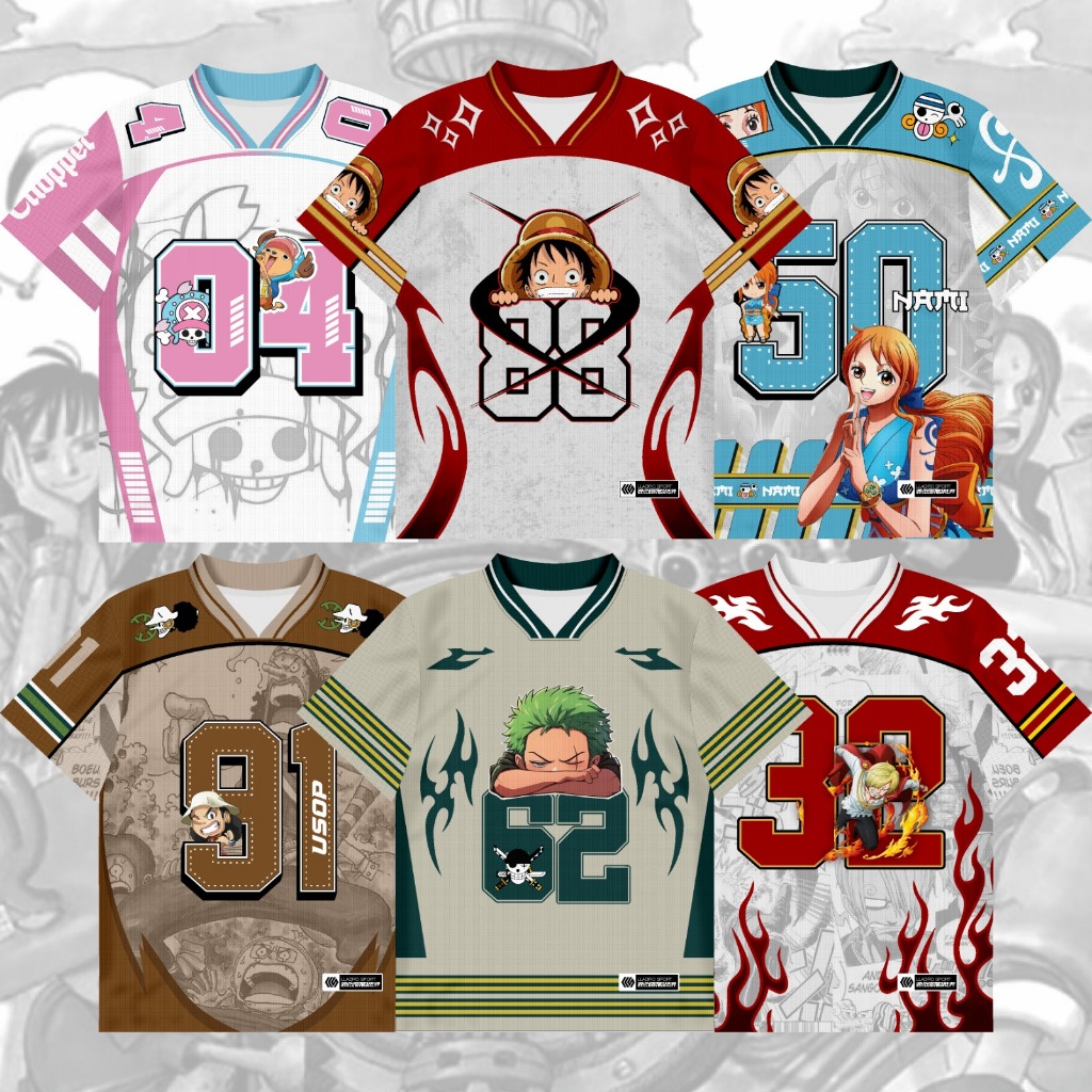 Jual Jersey Anime One Piece Series Oversize / Jersey OnePiece / Jersey ...