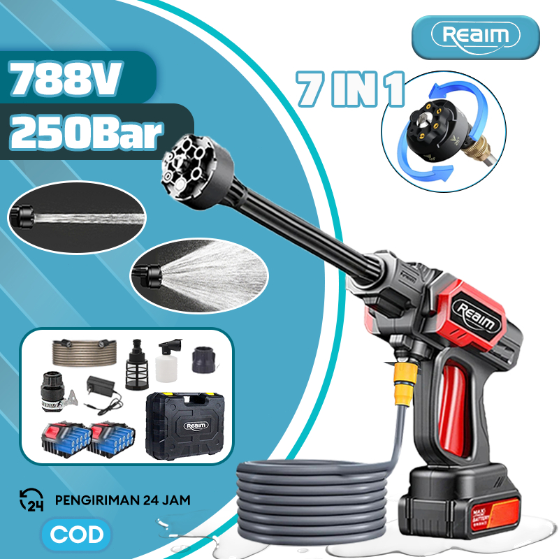 Jual REAIM Jet Cleaner 250Bar 788V Mesin Cuci Mobil Alat Cuci Motor Dan ...