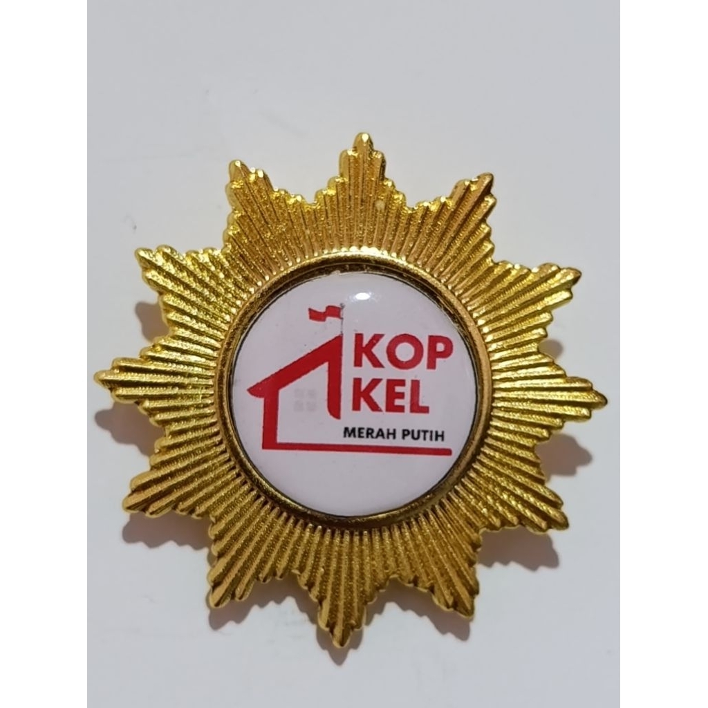 Jual PIN BINTANG LOGO KOPKEL MERAH PUTIH / KOPERASI KELURAHAN | Shopee ...