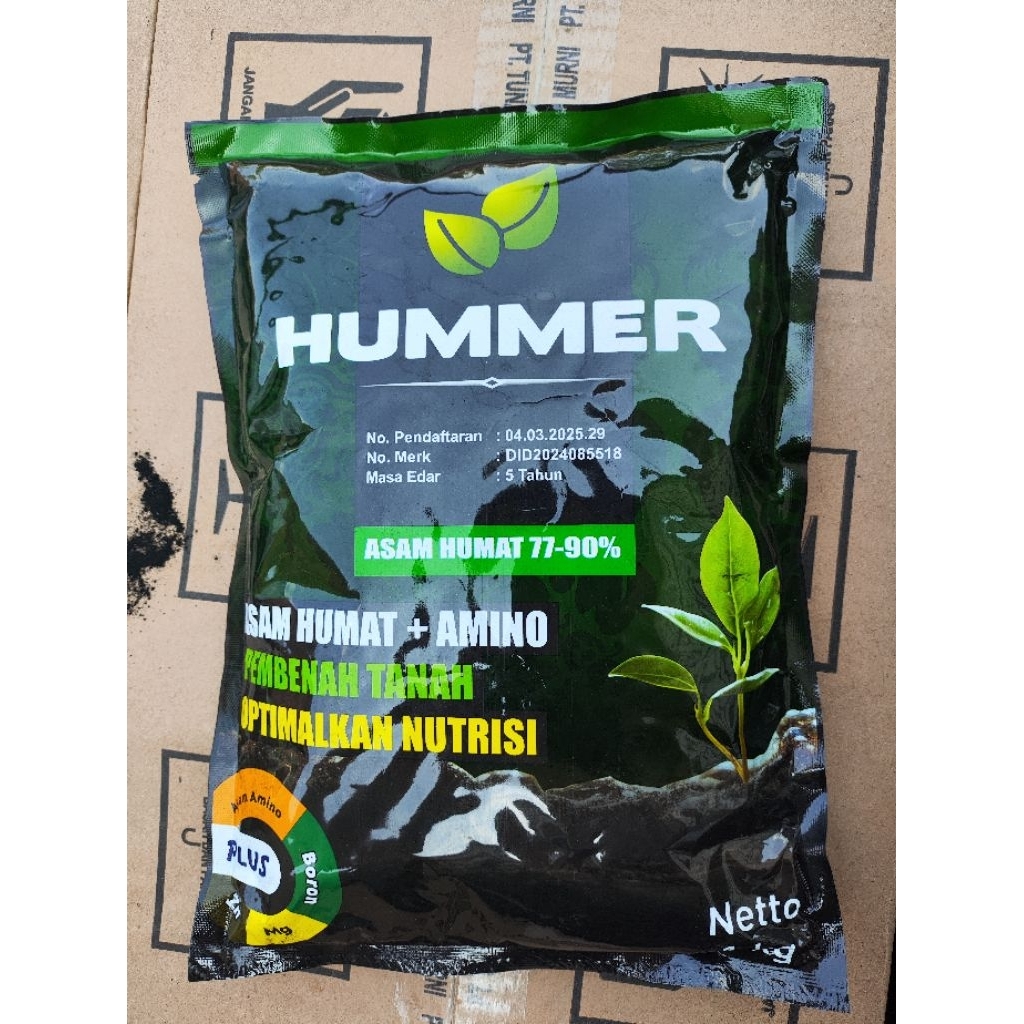 Jual HUMMER (1KG) ASAM HUMAT 90% + ASAM AMINO, BORON, Zn, MG. PEMBENAH ...