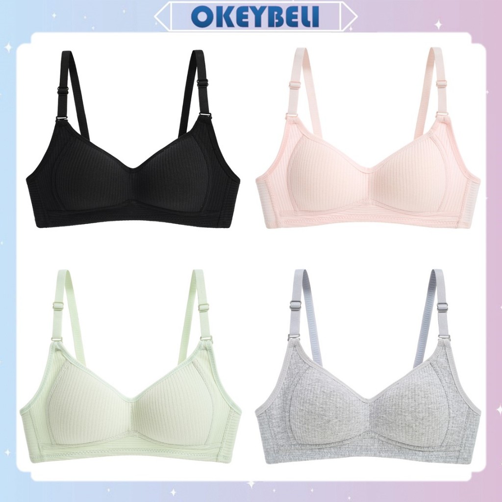 Jual •OKEY BELI•BR484 BH Bra Motif Garis Lurus Push Up Style Senam ...