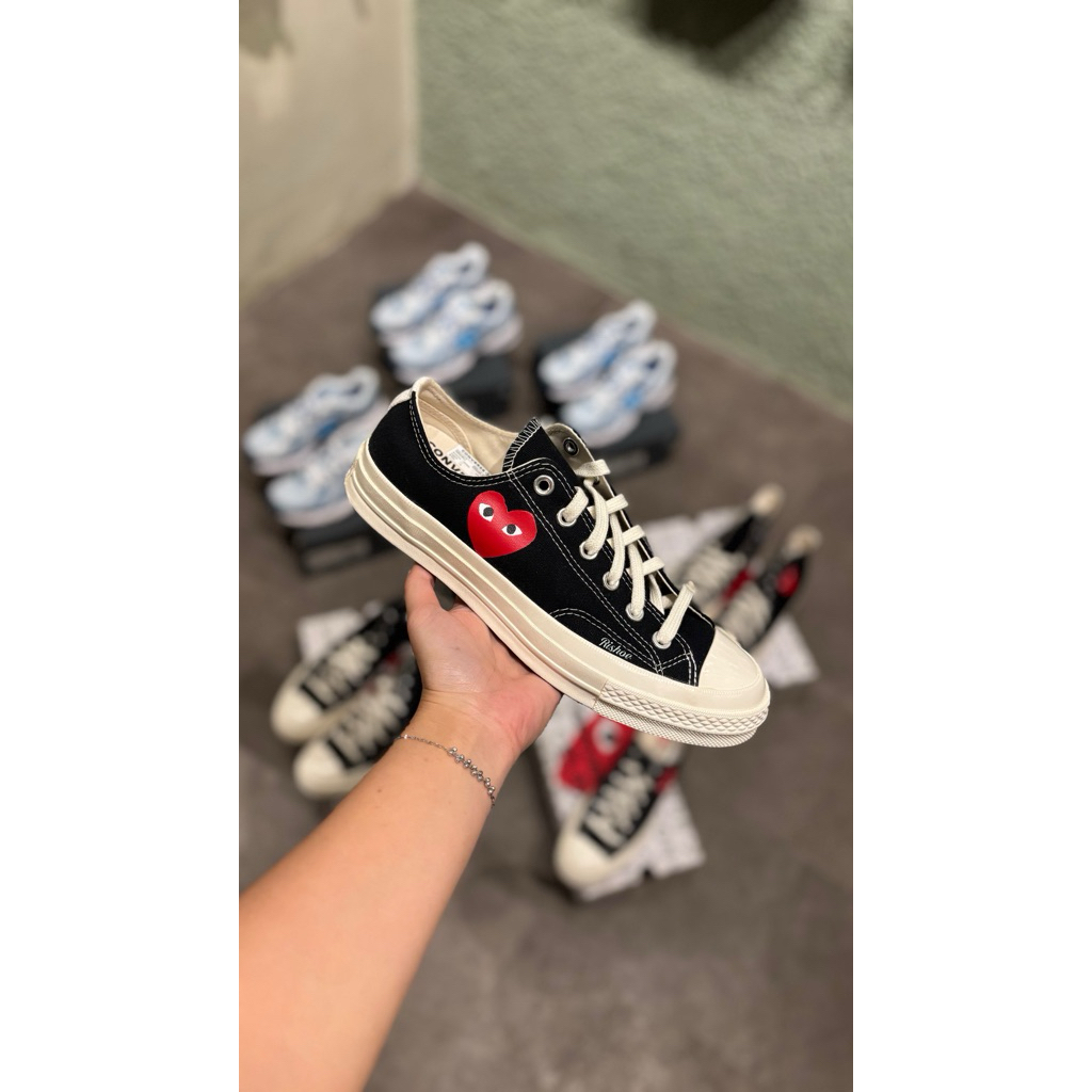 Jual Converse 70 Low Play CDG Single Heart Original Resmi | Shopee ...
