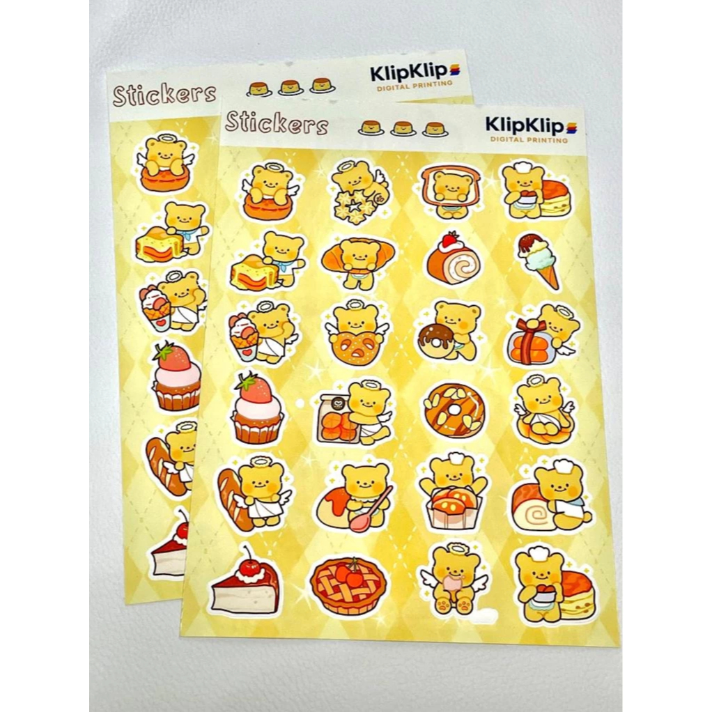 Jual Stiker Pack Honey Bear Glossy Stiker Lucu Beruang Kuning untuk ...
