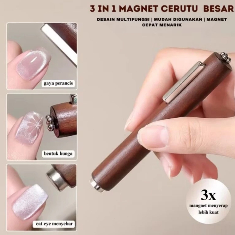Jual 3in1 Alat Stik Magnet Kayu Cat Eye Multifungsi / Stick Magnet Cat ...