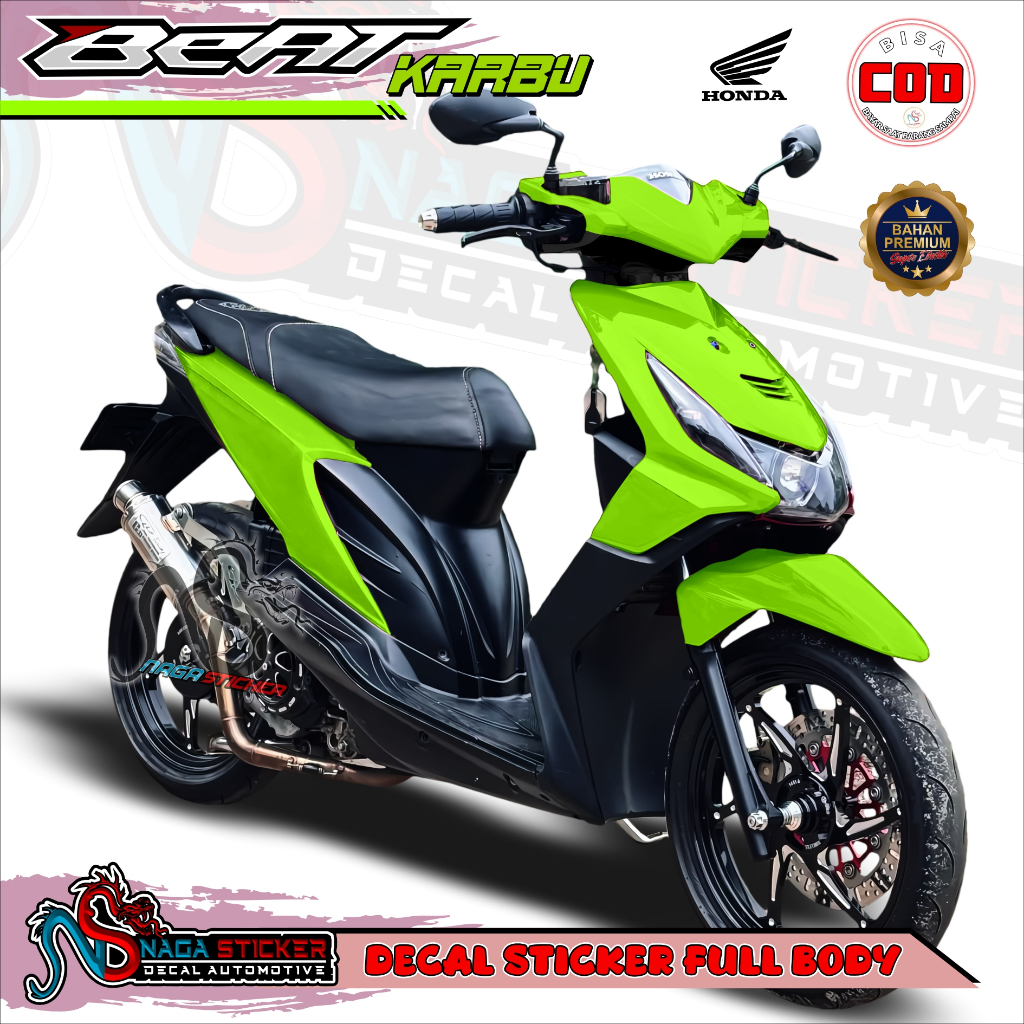 Jual Decal Sticker Motor Full Body Honda BEAT KARBU Motif Polos BTK00 ...