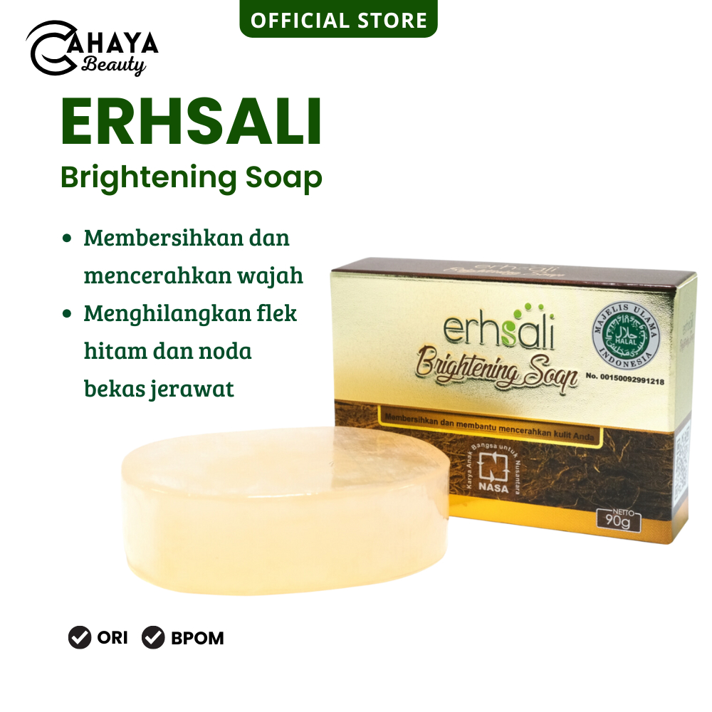 Jual Erhsali Brightening Soap Nasa / Sabun Wajah untuk Mencerahkan 90 ...